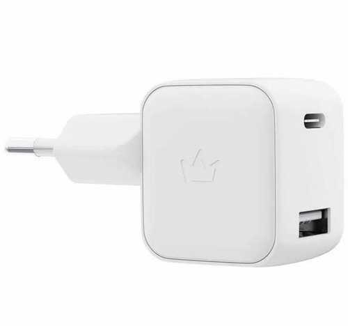 Сетевое зарядное устройство VLP G-Charge 20W USB-C+USB-A MiniGaN, белый