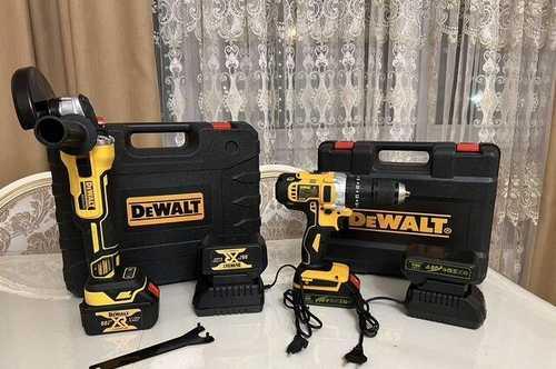 Шуруповерт dewalt+ болгарка аккумуляторная dewalt