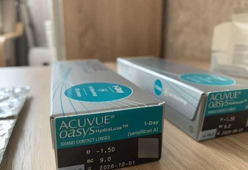 Линзы acuvue oasys 1-day d-1.5 bc9