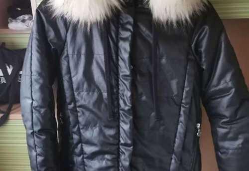 Зимнее пальто для девочки 146 152