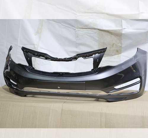 Бампер передний Kia Rio Киа Рио 15-17 SAE серый