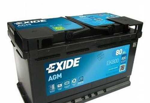 Аккумулятор 80 Ач AGM Exide на Start-Stop EK800