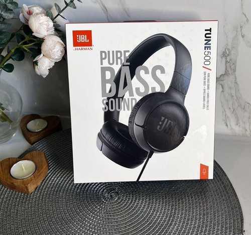 Наушники JBL (новые) jblt500BLK черные оригинал