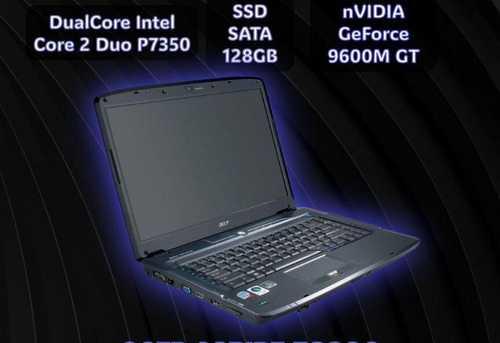 15.4" Acer Aspire 5930G, 128 ГБ, Core 2 Duo P7350, RAM 3 ГБ, GeForce 9600M GT 0.5 ГБ