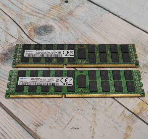 Серверный комплект Samsung 64гб (32 32) DDR3 1866