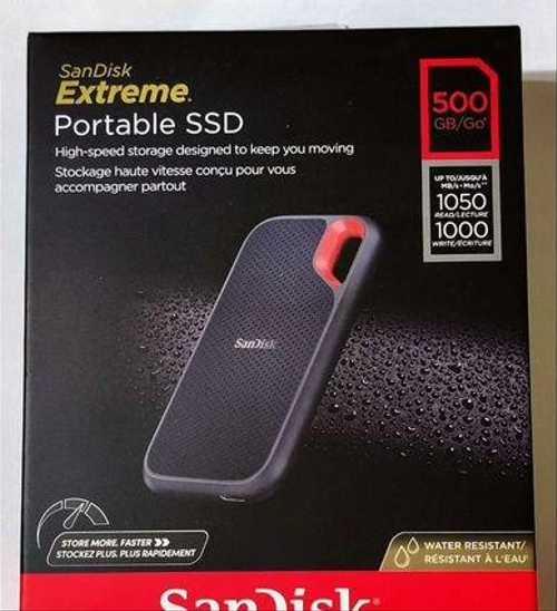 Внешний SSD диск sandisk 500Гб