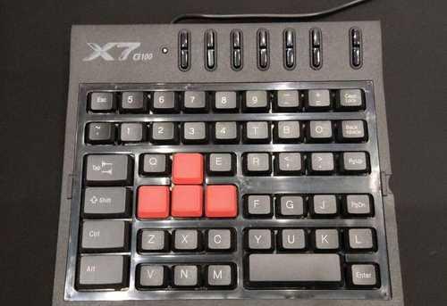 Игровая клавиатура (кейпад) A4Tech X7 G100