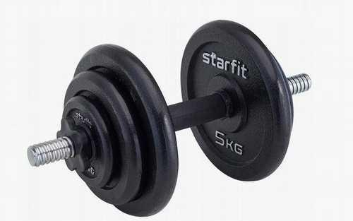 Гантель разборная чугунная starfit 18 кг