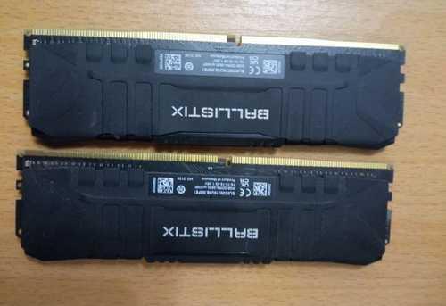 Сruсiаl Bаllistiх Blасk DDR4,8 гбx2,3600 мнz CL16