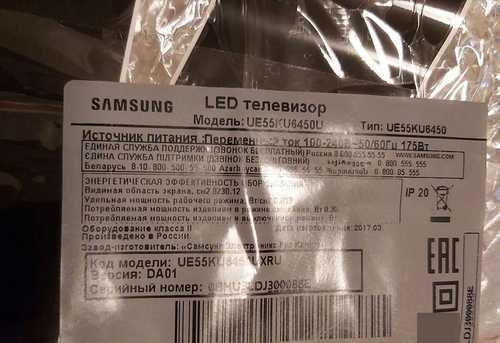 Запчасти тв samsung UE55KU6450uxru