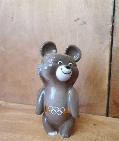 Олимпийский мишка 1980 фарфор