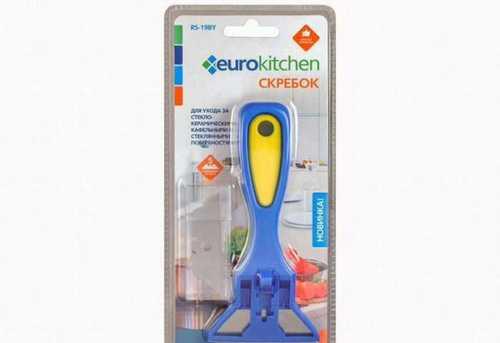 Скребок Eurokitchen для чистки стеклокерамики, син