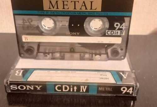 Аудиокассета sony metal