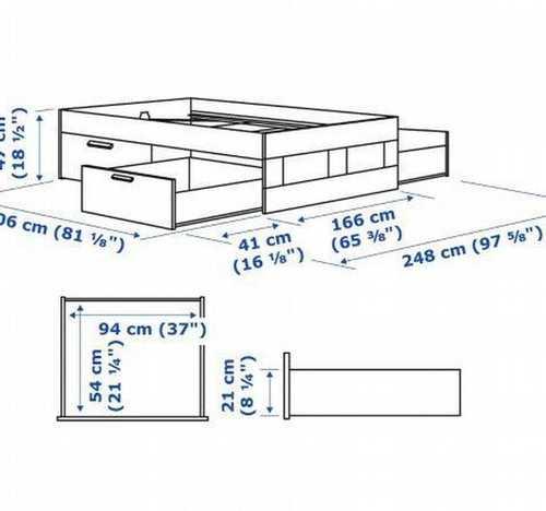 Кровать IKEA бримнэс 160 200