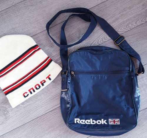 Шапка Петушок СССР, сумка Reebok 90-е годы