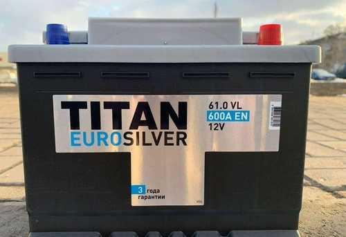 Аккумулятор titan Euro silver 61ah