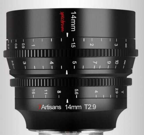 Объектив 7Artisans Spectrum 14mm T2.9 Canon RF mou