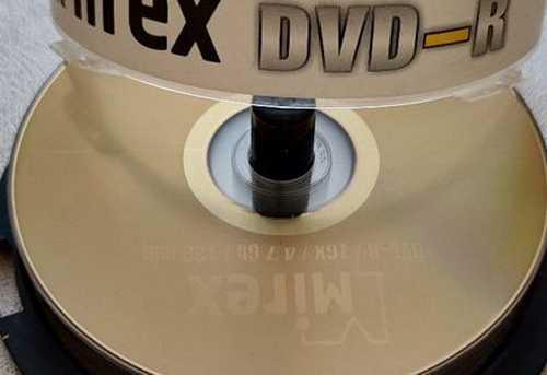 Диски для записи Mirex DVD-R 16x 4,7 GB/120 min