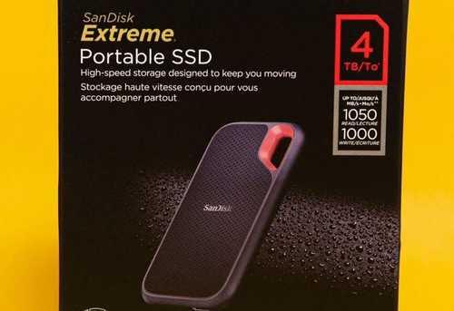 Внешний SSD SanDisk 4TB Extreme Portable,1050MB/s