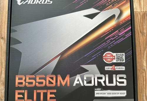 Материнская плата Gigabyte b550m aorus elite AM4