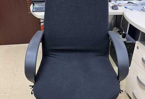 Офисное кожаное кресло руководителя бу