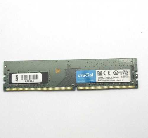 Модуль памяти dimm DDR4 4Gb 2666Mhz PC-21300 Cruci