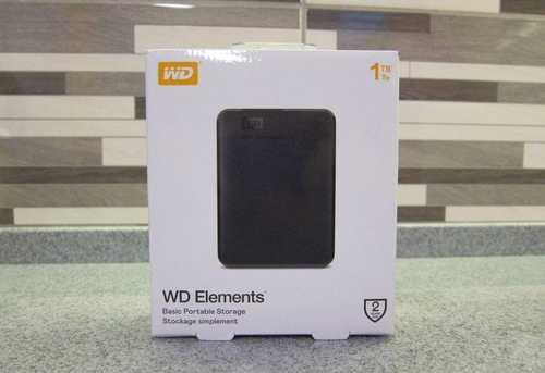 Внешний жесткий диск WD Elements 1Tb новый