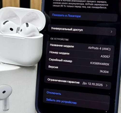 Наушники AirPods 4 Гараниия Доставка