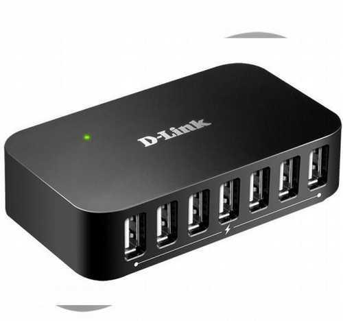 USB хаб D-Link с внешним питанием на 7 портов USB