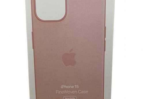 Чехол FineWoven для iPhone 15 с MagSafe (Pink)