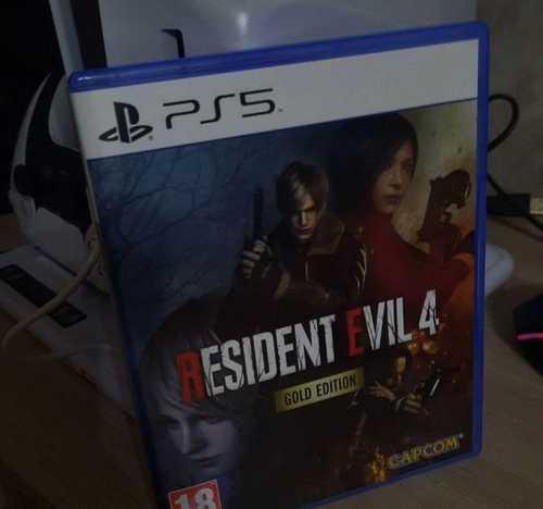 Диски на ps5 Resident evil 4 gold edition