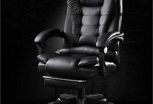 Офисное кожаное кресло руководителя с массажем