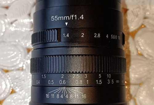 Объектив 7Artisans 55mm F1.4 Fujifilm X mount