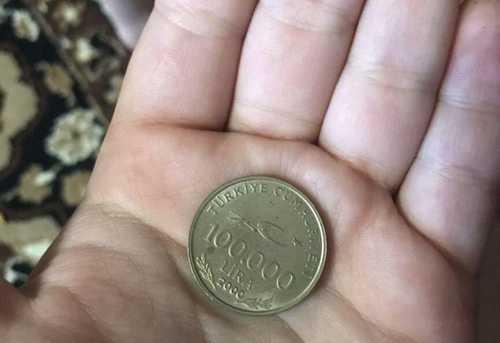 Монеты 100000 лир 2000 года