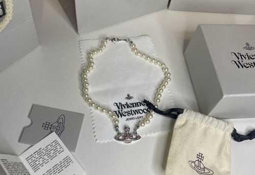 Vivienne westwood ожерелье чокер mini bas оригинал