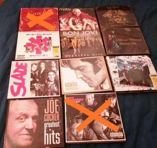 CD A-Ha, Bon Jovi, Queen, Slade, Moby, Red Hot