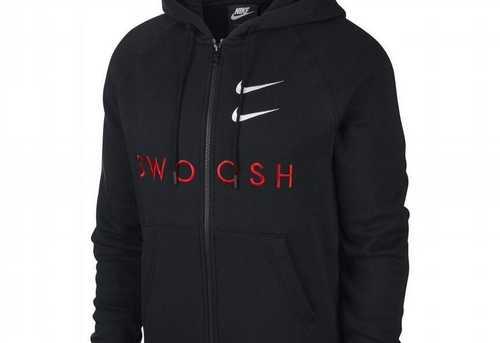 Nike double swoosh zip hoodie