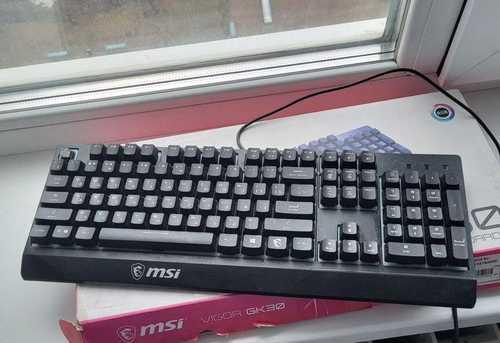 Игровая клавиатура msi Vigor GK30