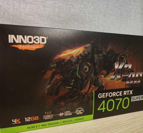 Видеокарта Inno3D nvidia GeForce RTX 4070 Super X3