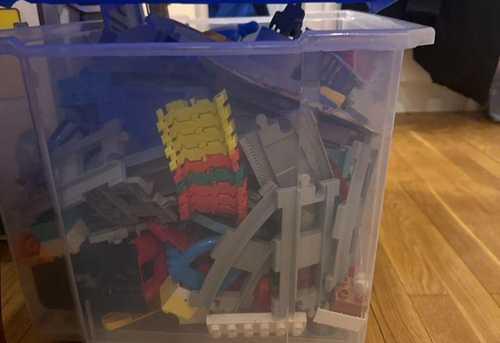 Lego duplo железная дорога, поли робокар