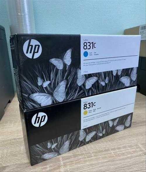 Картриджи HP 831 C и Y оригинал