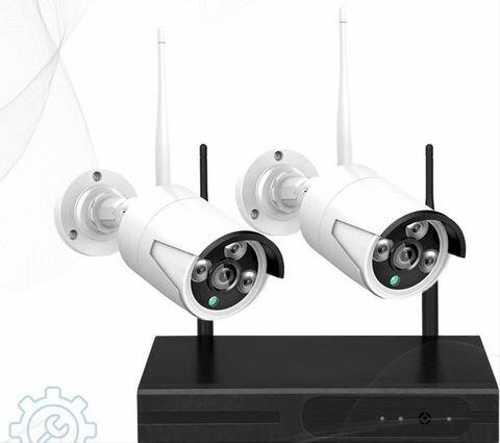 Комплект видеонаблюдения wifi на 2 камеры 3Mp