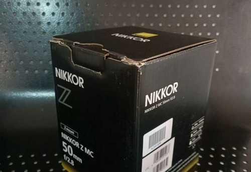 Объектив nikon nikkor Z MC 50mm f/2.8 S