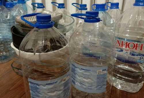 Бутылки 5 л из-под питьевой воды