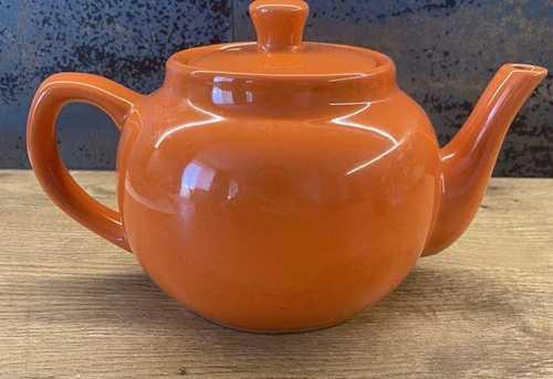 Заварочный оранжевый чайник