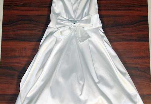 Платье для девочки белое 122