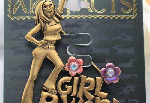 Стильная брошь Girl Power Jonette Jewelry Co. США