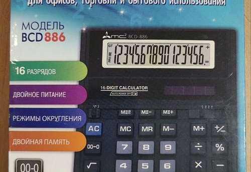 Калькулятор 16 разрядный MC2 BCD886