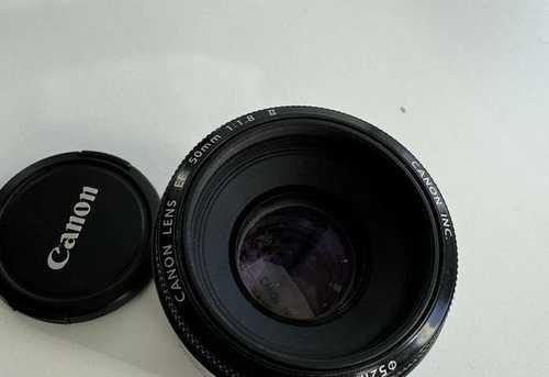 Объектив Canon Lens EF 50 mm