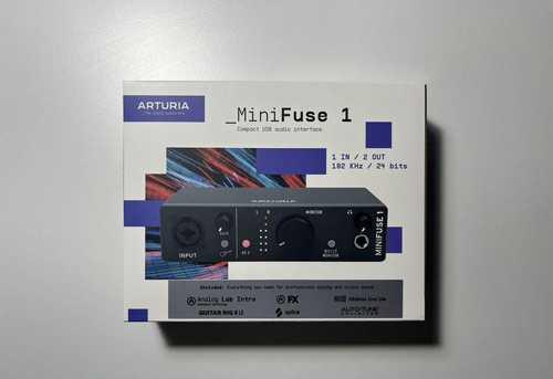 Звуковая карта Arturia Minifuse 1 Black новая софт